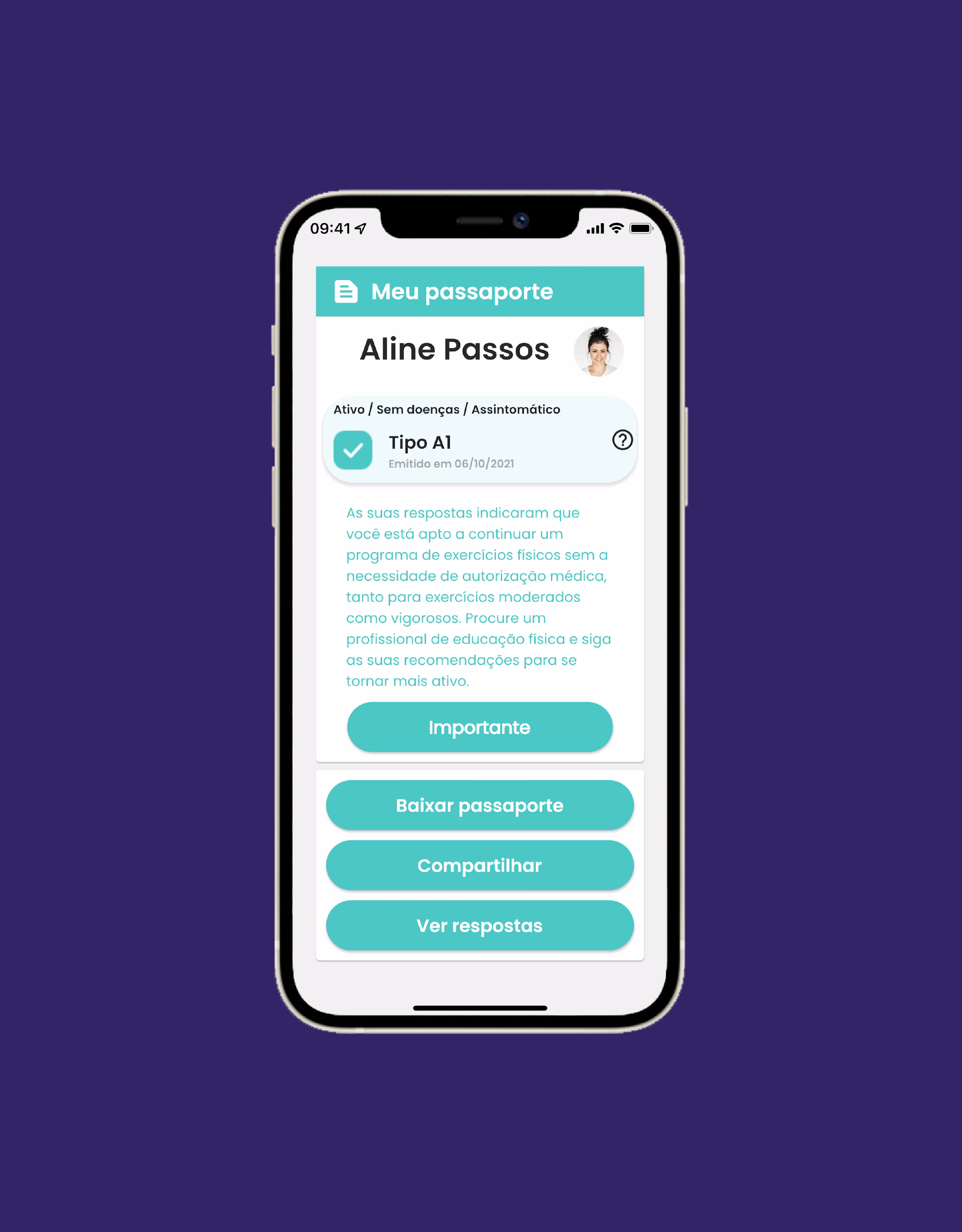 Alphapass - Passaporte de saúde para atividades físicas
